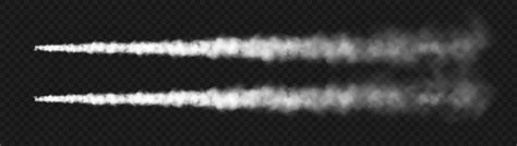 현실적인 미사일 또는 총알 추적 항공기 응축 추적 제트 항공기 추적 우주 로켓 발사 프리미엄 벡터