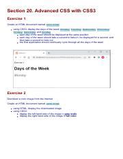 Advanced CSS With CSS Display Days Of The Week Fade In And Course Hero