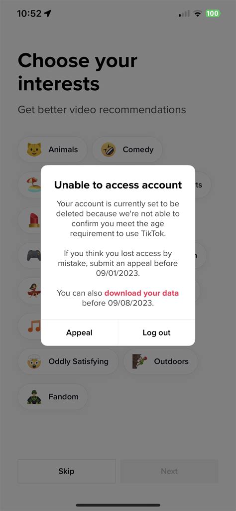 I Received This Error Message From TikTok I Tried To Appeal But Got An Email From TikTok