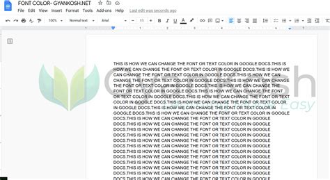 How To Change TEXT COLOR In Google Docs