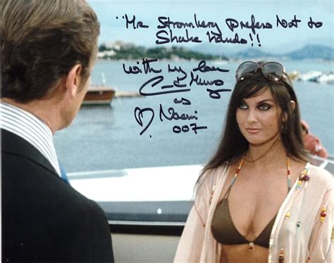 Caroline Munro Signed Photo The Spy Who Loved Me 007 Signedforcharity