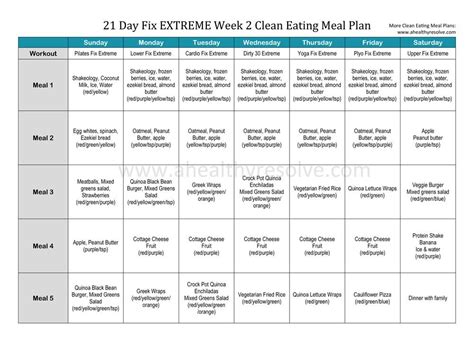 30 Day Extreme Diet Meal Plan Eliza
