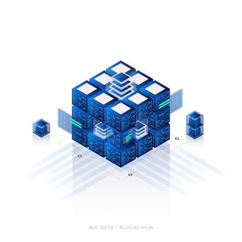 Premium Vector Big Data Technology Isometric Style