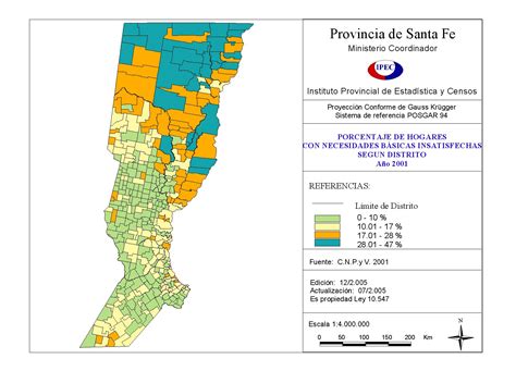Gobierno De Santa Fe Mapas Estáticos De Hogares 2001