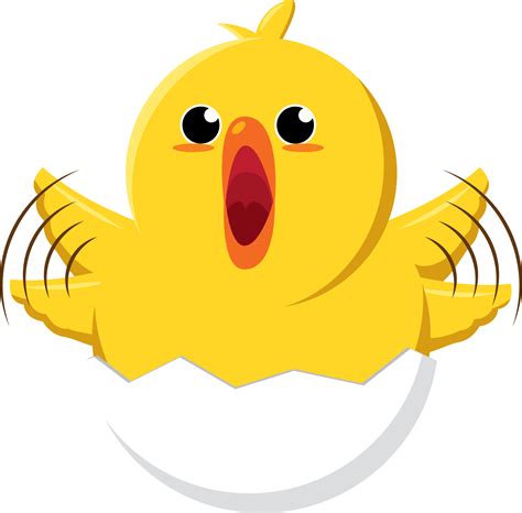 Cute Yellow Chick Is Shouting 18787252 Png