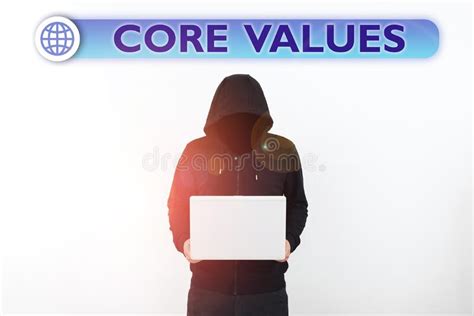 Conceptual Display Core Values Business Concept Belief Person Or Organization Views As Being