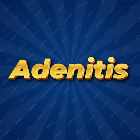 Premium Photo Adenitis Text Effect Gold  Attractive Background