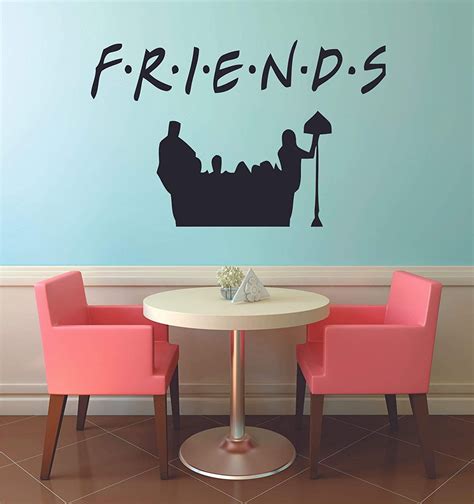 Friends Tv Show Series Logo Wall Stickers Television Quote Joey Rachel