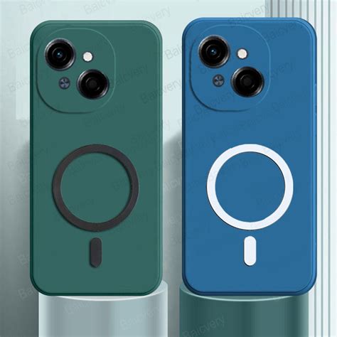 สาหรบ Tecno Spark Go 1S KL4H Matte สสนฝาหลงพรอมสตกเกอรแมเหลก Shopee Thailand