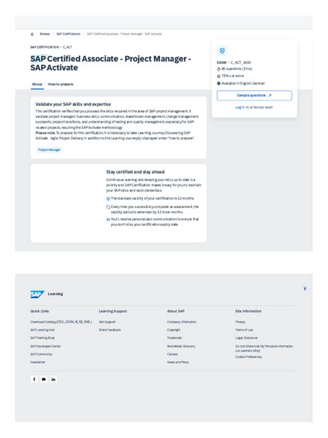 Learning Sap Com Certifications Sap Certified Associate Project Manager