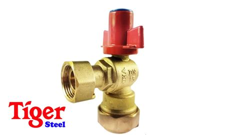 Brass Combination Angle Valve Tiger Steel