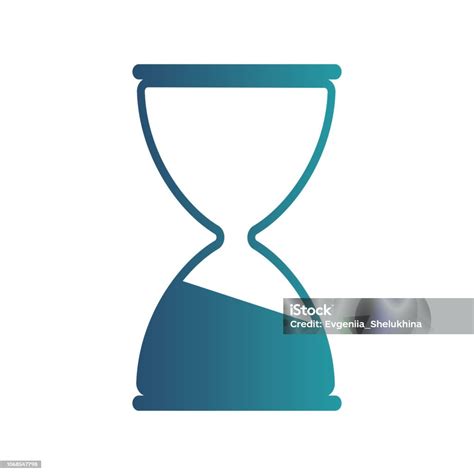 모래 시계 벡터 아이콘 웹 및 모바일입니다 바쁜 서명 아이콘 벡터 흰색 배경에 고립 된 그라데이션 블루 아이콘 0명에 대한 스톡 벡터 아트 및 기타 이미지 Istock