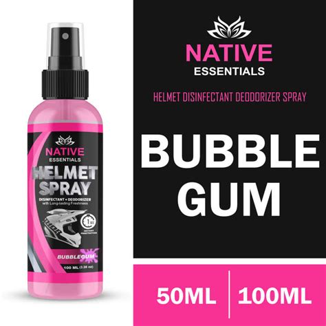 Bubblegum Scent Helmet Disinfectant Deodorizer Spray Antibacterial