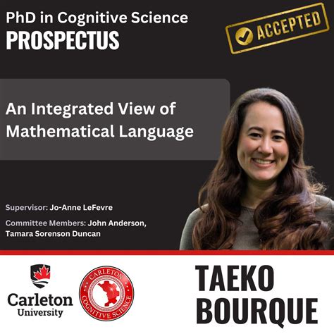 Congrats Taeko Bourque On A Successful Phd Prospectus Defense Taeko Is… Carleton University