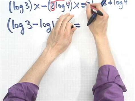 Solving Exponential Equations Using Logs YouTube