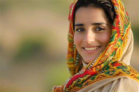 Premium Photo Sincere Smile Of A Pakistani Woman