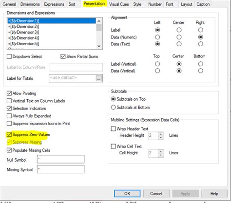 Hide If Values Are Null Or Zero In Qlik Pivot Tabl Qlik Community