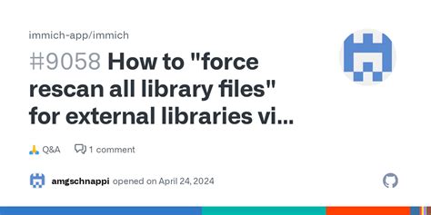 How To Force Rescan All Library Files For External Libraries Via Cli
