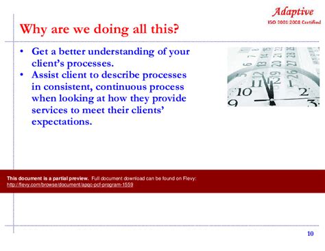 APQC PCF Program PowerPoint Slideshow View