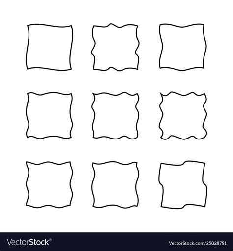 Tiles With Curved Borders Curve Lines Boundaries Vector Image