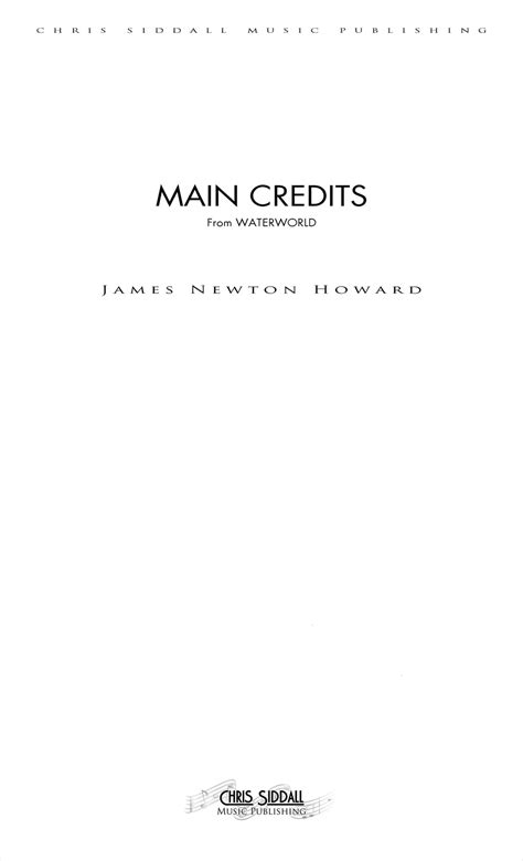 Main Credits From Waterworld James Newton Howard Score Only Digi