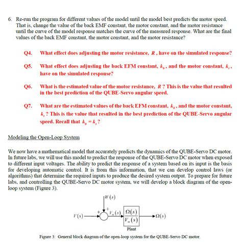 Solved Electromechanical System Modeling Lab Background The Chegg
