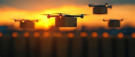 Premium Photo Autonomous Delivery Drones Revolutionizing Logistics