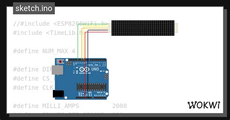 Push Wheel Scrolling Clock Wokwi Esp32 Stm32 Arduino Simulator