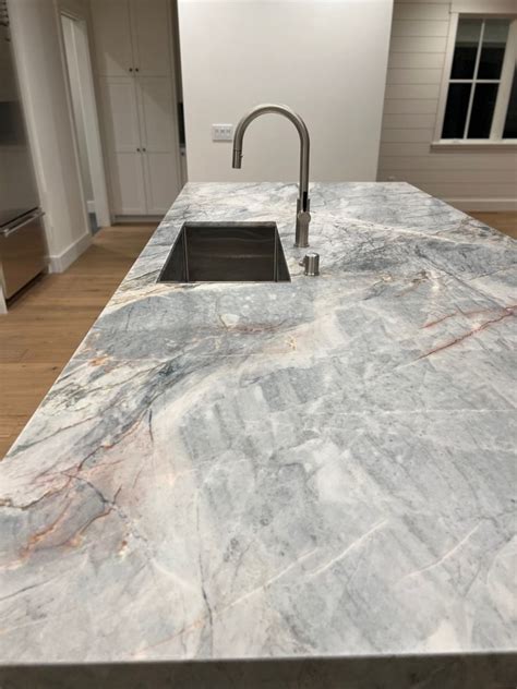 Ijen Blue Quartzite Quartzite Kitchen Island Quartzite Modern Kitchen Interiors