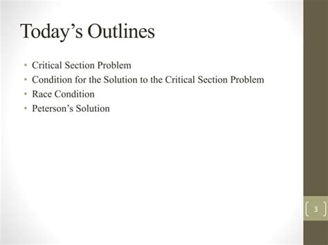 Critical Section Problem Pptx Operating Systems Computer Software And Applications
