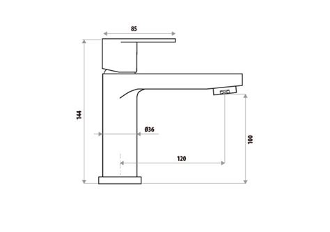 The Gabe Brushed Gold Lever Basin Mixer Faucet Bathroom