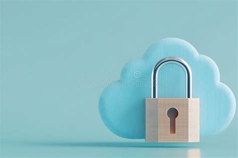 Securing Digital Assets Cloud Data Protection And Encryption Stock Illustration Illustration