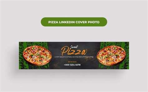 Pizza Linkedin Cover Photo 305470 Templatemonster