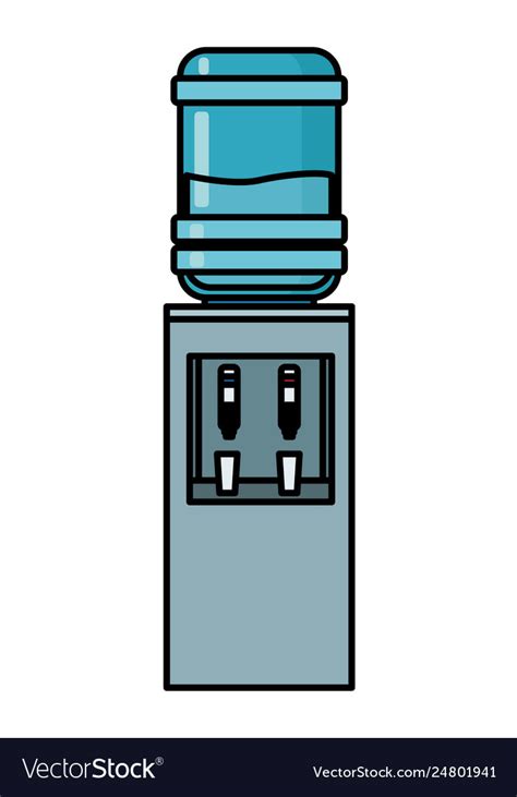 Water Dispenser Isolated Royalty Free Vector Image