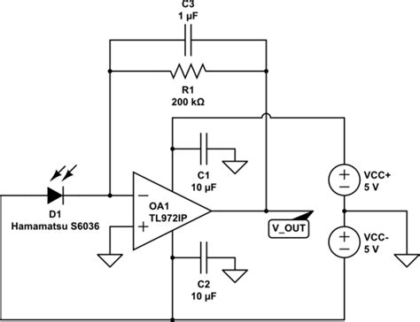 Photodiode Ambient Light Rejection From Photodetecting Circuit Electrical Engineering Stack