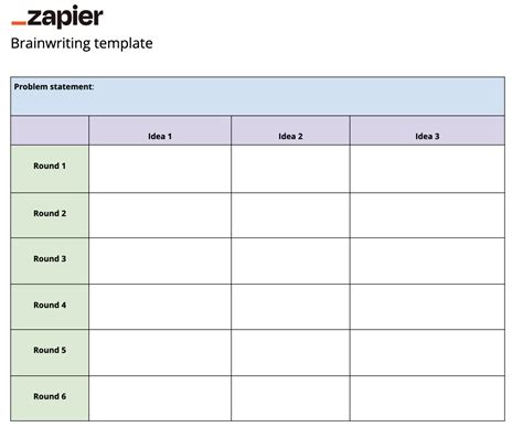 What Is Brainwriting The 6 3 5 Method Explained With Template