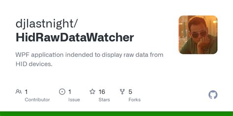 Github Djlastnight Hidrawdatawatcher Wpf Application Indended To Display Raw Data From Hid
