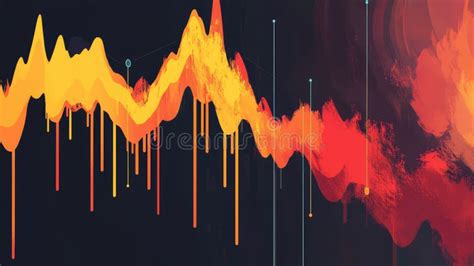 Data Visualization Graph Showing Abstract Financial Decrease Stock