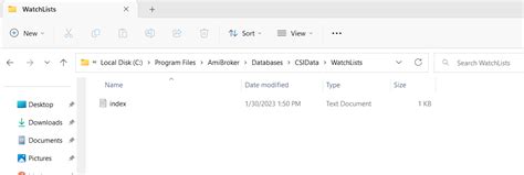 Cannot Save Database Because Index Txt File Is Not Open For Writing Amibroker Amibroker