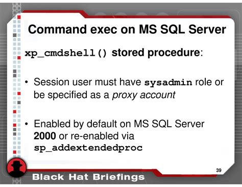 advanced sql injection to operating system full control slides ppt