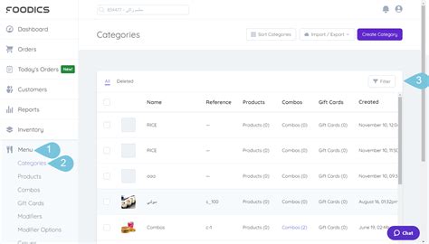 Filtering Categories Foodics Help Center