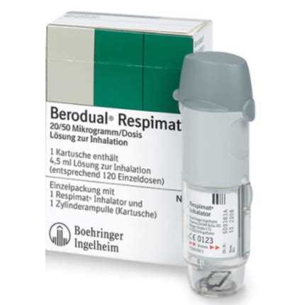 Berodual Fenoterol Hydrobromide Ipratropium Bromide 50mcg 20mcg Act Metered Dose Inhaler