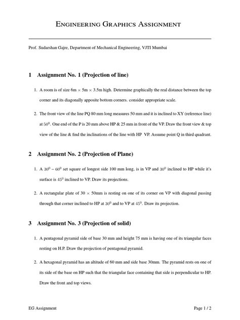 Eg Assignment Pdf Cartesian Coordinate System Triangle