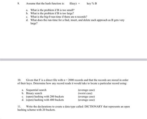 solved review hashing techniques 1 2 А 3 a hashing