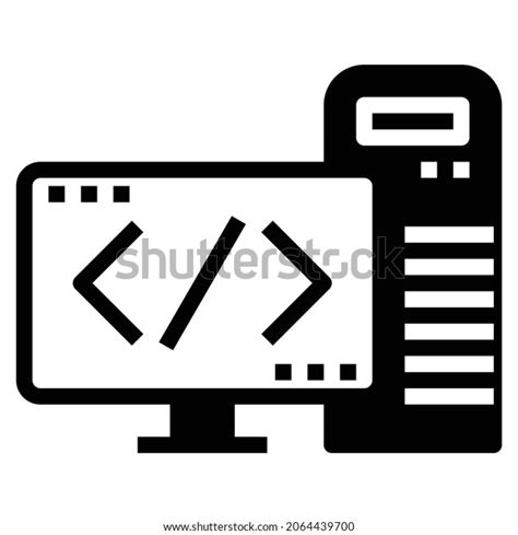 Computer Program Icon Vector Illustration Stock Vector Royalty Free