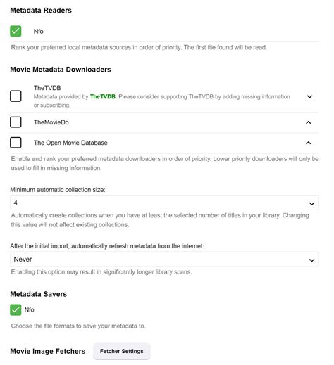 refreshing metadata from local nfo general windows emby community