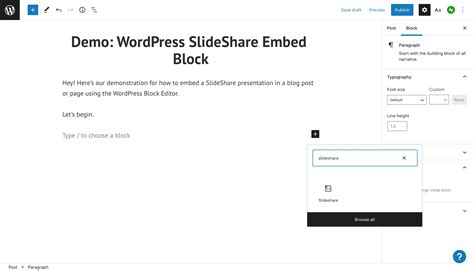 How To Use The WordPress Slideshare Embed Block Ask The Egghead Inc