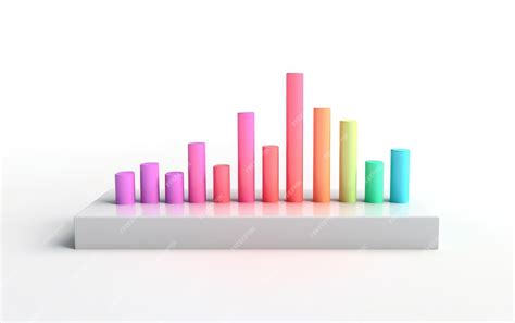 Premium Photo Simplified Data Visualization In Cartoon 3d On White