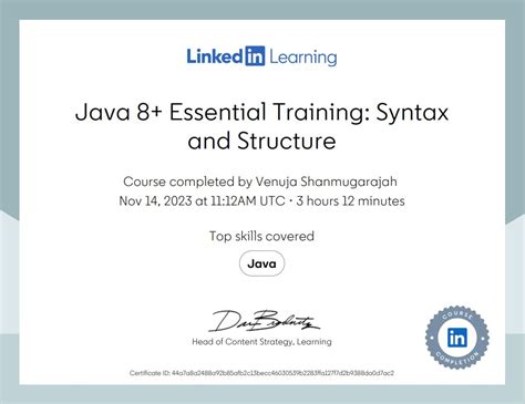 venuja shanmugarajah on linkedin java