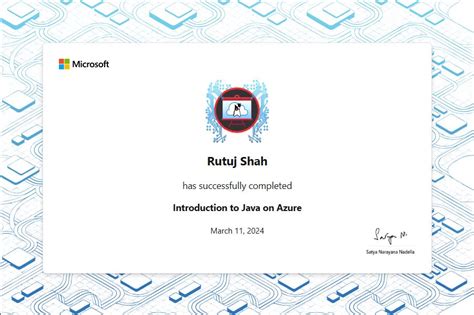 Rutuj Shah On Linkedin Java Azure Microsoft Continuouslearning